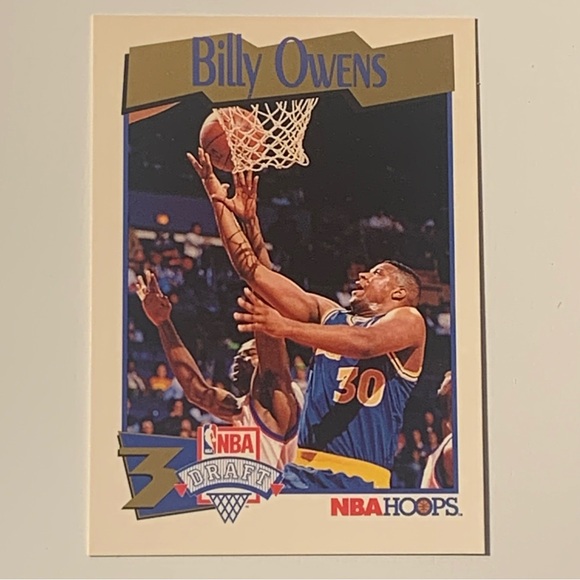 1991 NBA HOOPS Golden State Warriors Billy Owens #548